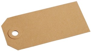 Kartonnen label bruin 60x120 mm nr. 06 Barneveld verpakkingen